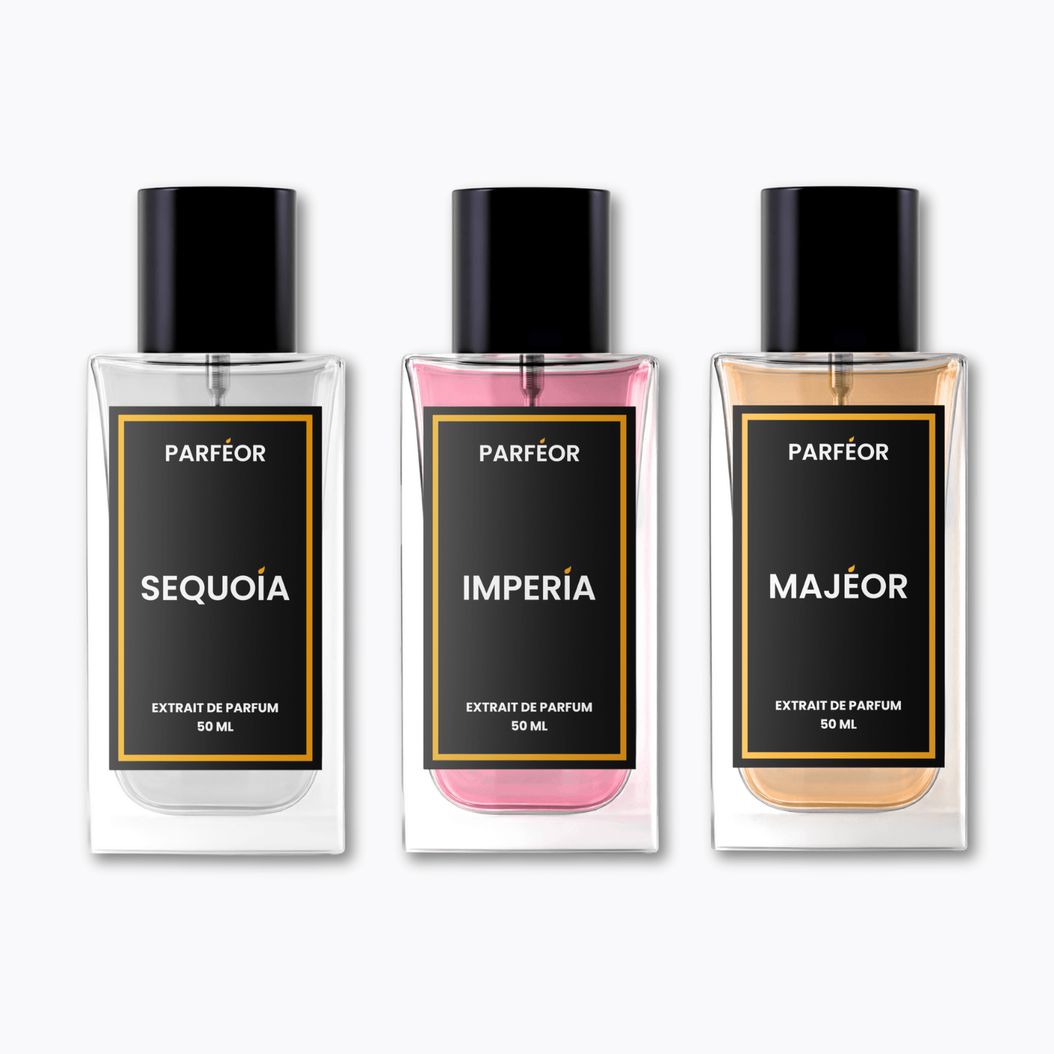 Parfeor Pack 3 parfums 50 ml Mixte Homme Femme Promo