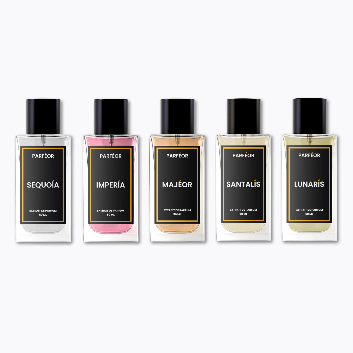 Pack 5 parfums 50 ml – Parfeor